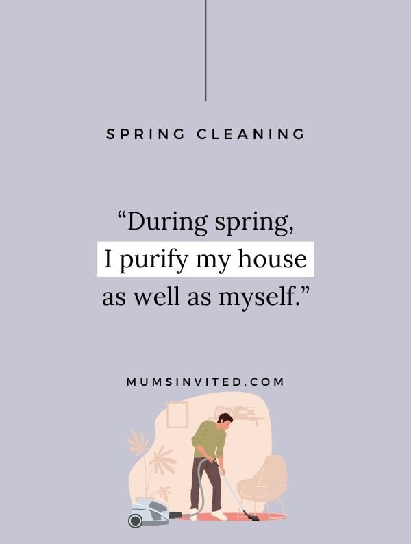 spring clean captions