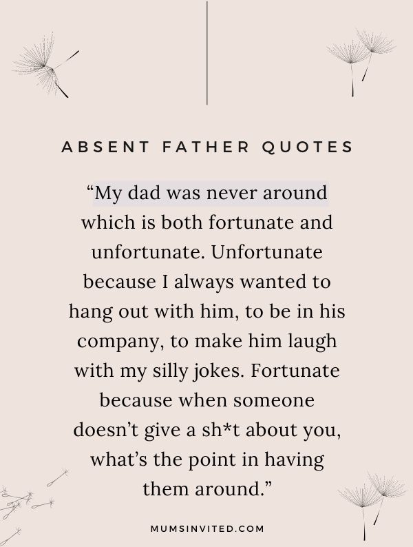 Father Absent Quotes