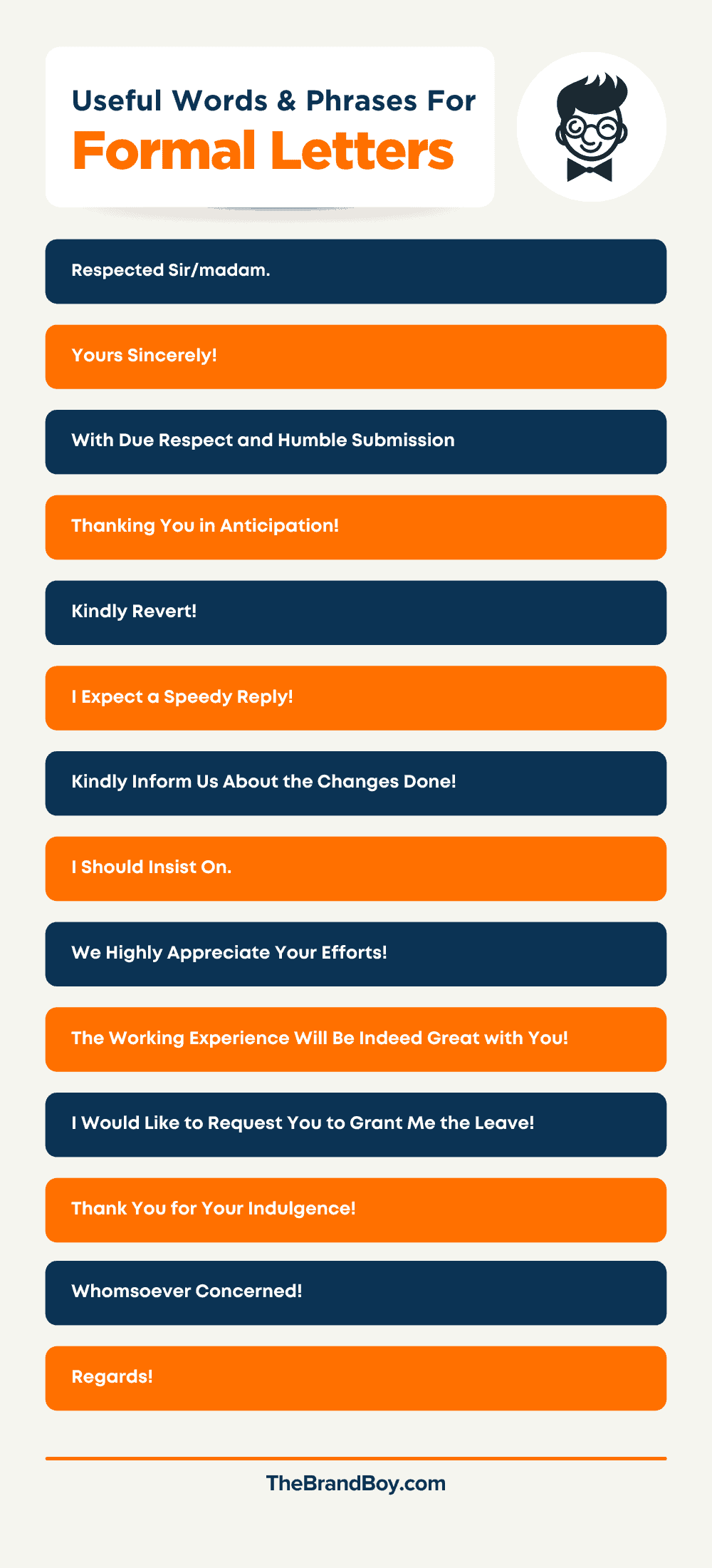 Formal Words To Use In A Formal Letter - Infoupdate.org