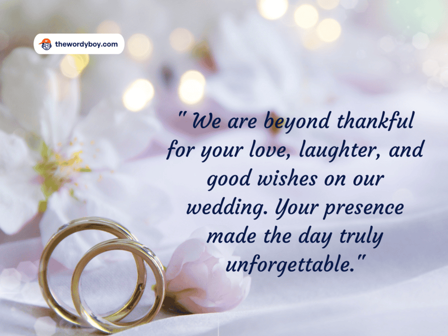Thank you message for wedding couple | Honestweddingadvice.com
