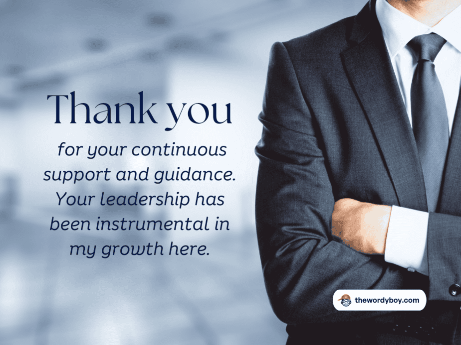 Thank You For Your Support Messages To Boss - Infoupdate.org