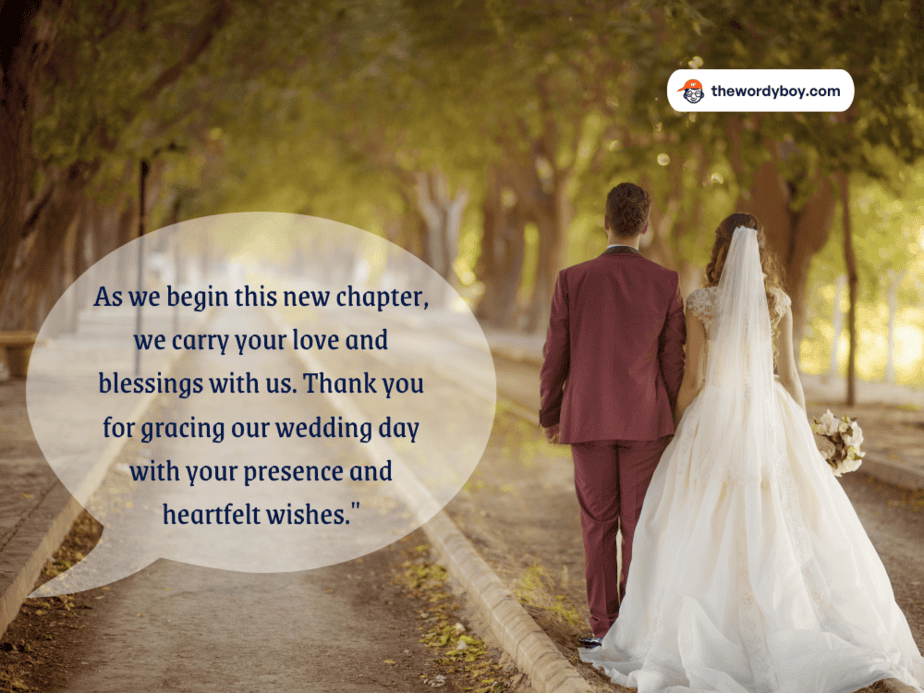 Thank you message for wedding program 60 photos - Vianawedding.com