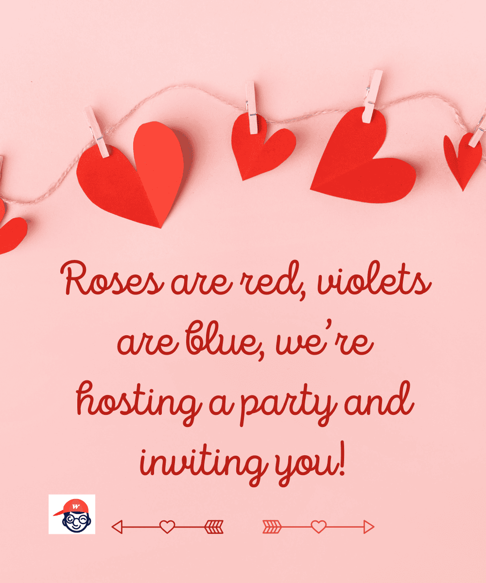 Valentines Day Dinner Party Invitation Wording