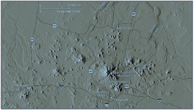 Volcano Size Of Arizona Volcanic Eruptions In The Grand Canyon Area