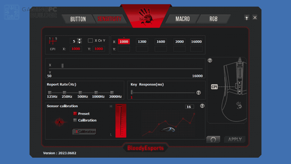 Bloody Mouse Software BLOODY J95s 2 FIRE RGB GAMING MOUSE