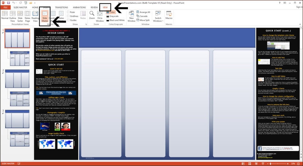 microsoft powerpoint poster template