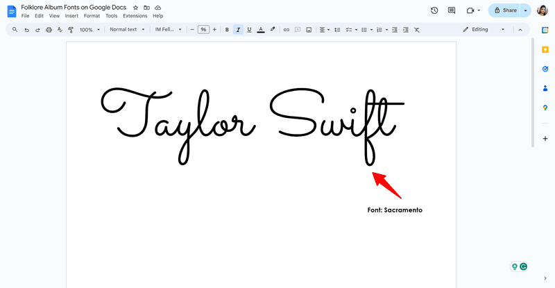 fearless font google docs