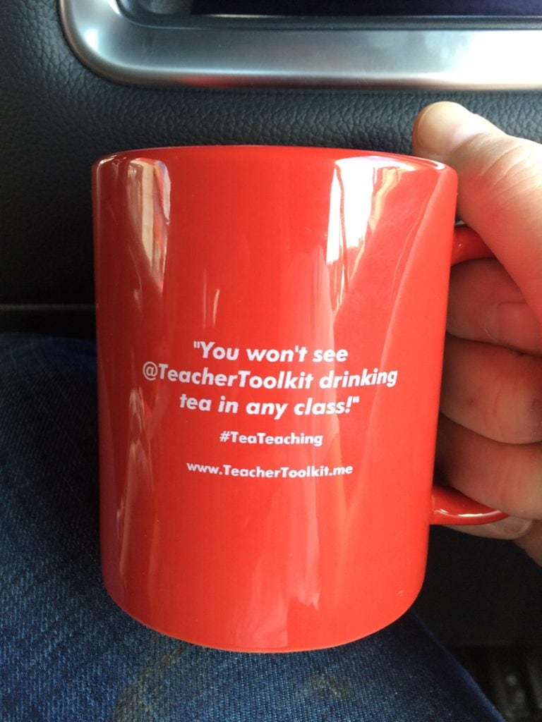 teacher drinking tea