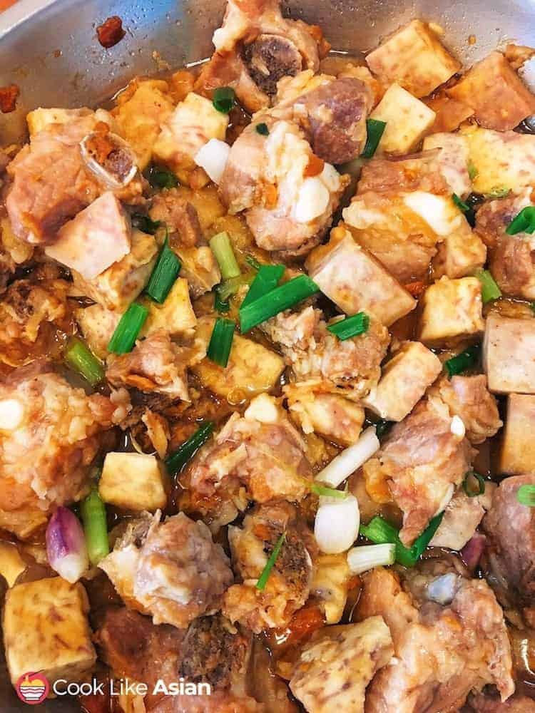 how to cook pork ribs with yam