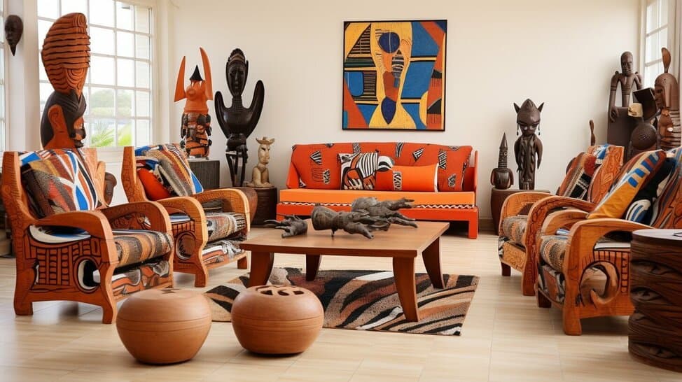 African Living Room Set | Baci Living Room