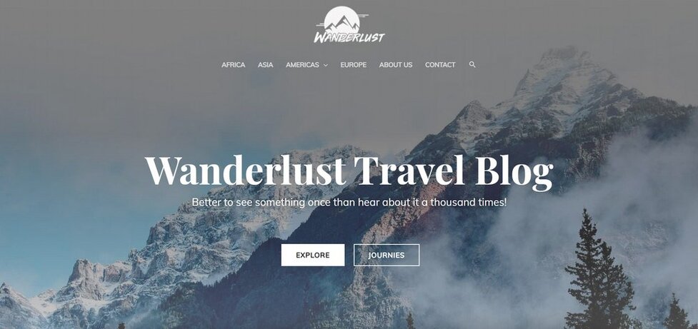 wanderlust wordpress theme