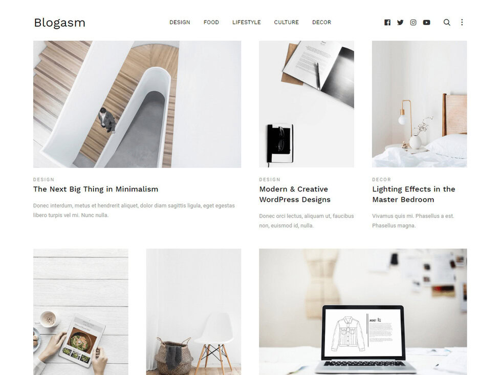 simple wordpress theme free