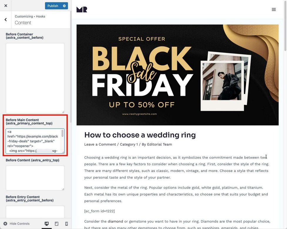 wordpress banner design