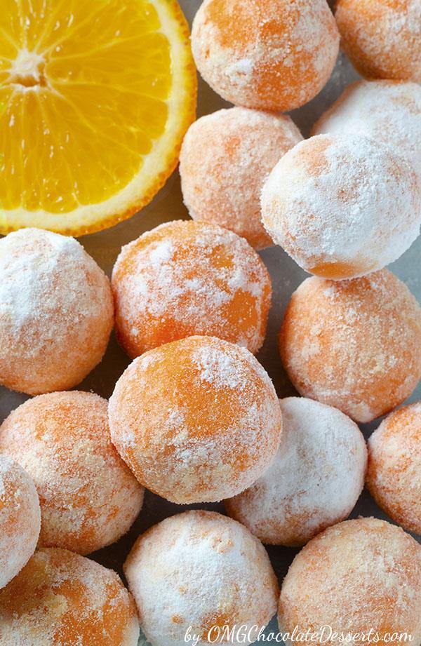 white chocolate orange truffles