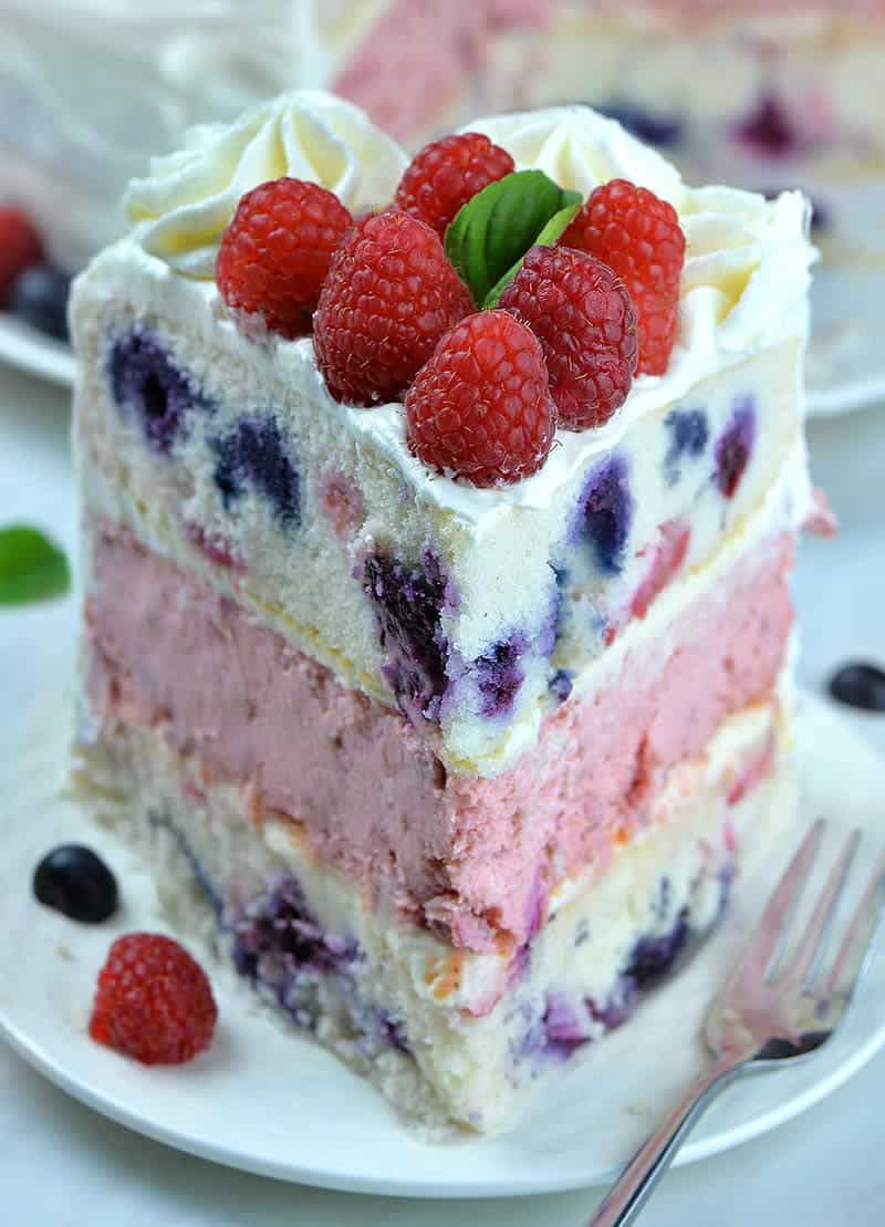 raspberry cheesecake decoration
