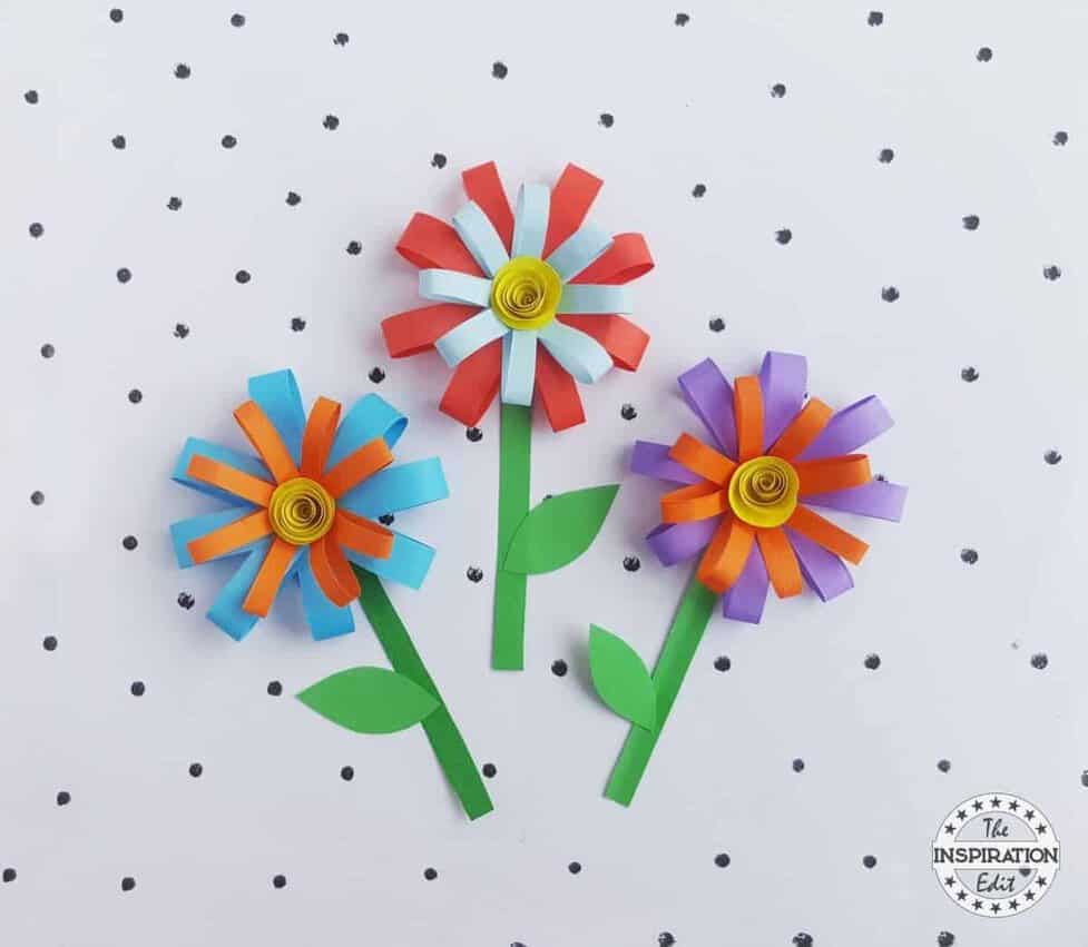 Paper Flowers For Kids