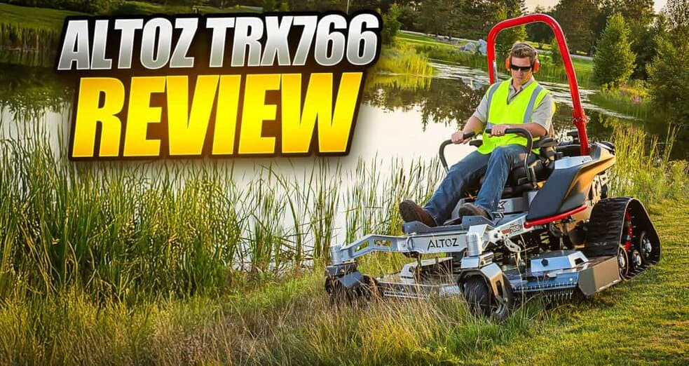 Altoz TRX 766 Review: The Only Zero Turn Mower With Tracks?! - Lawn Growth