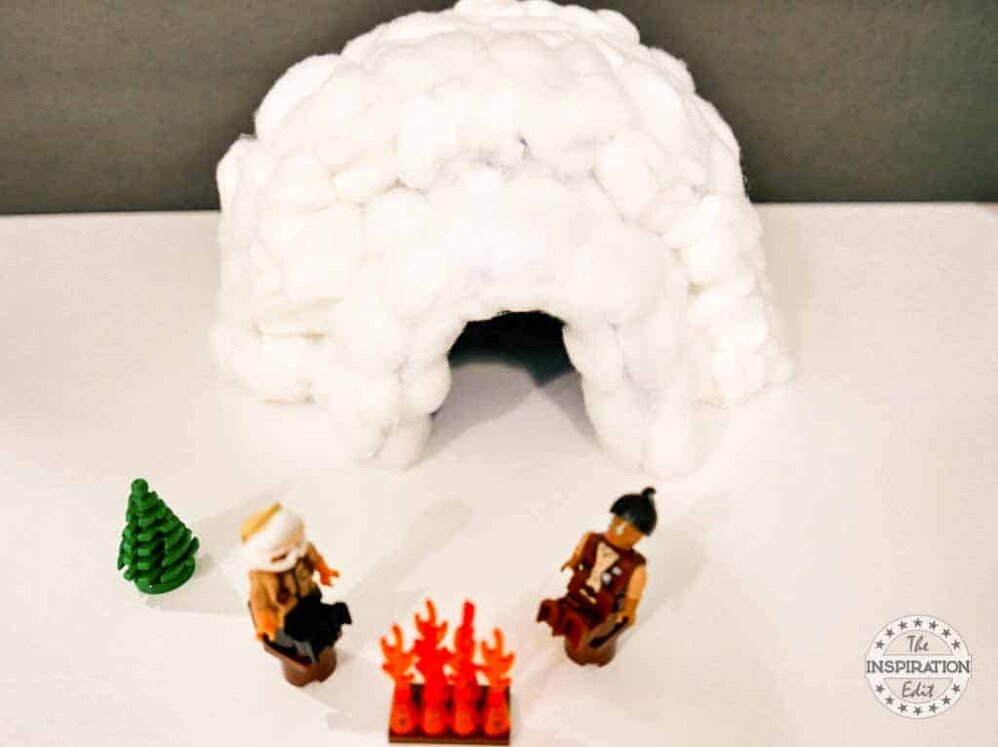 Igloo Craft With Cotton Balls