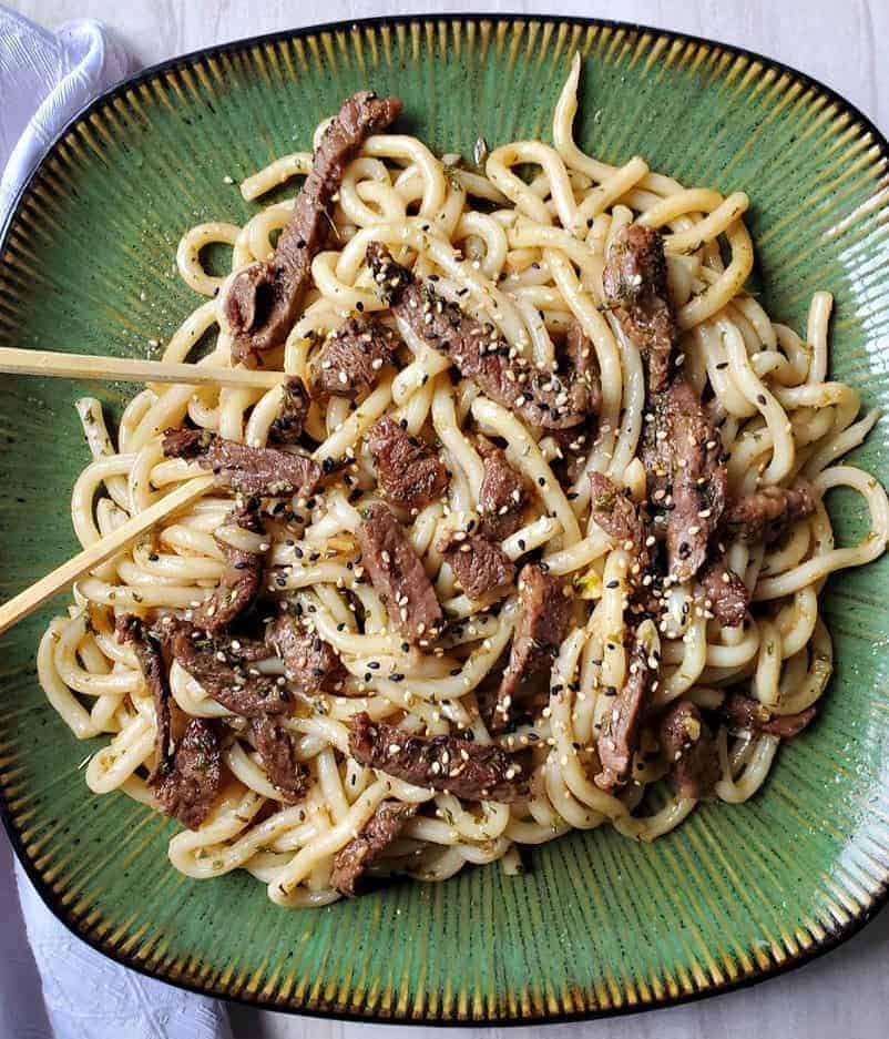how to cook beef udon noodles