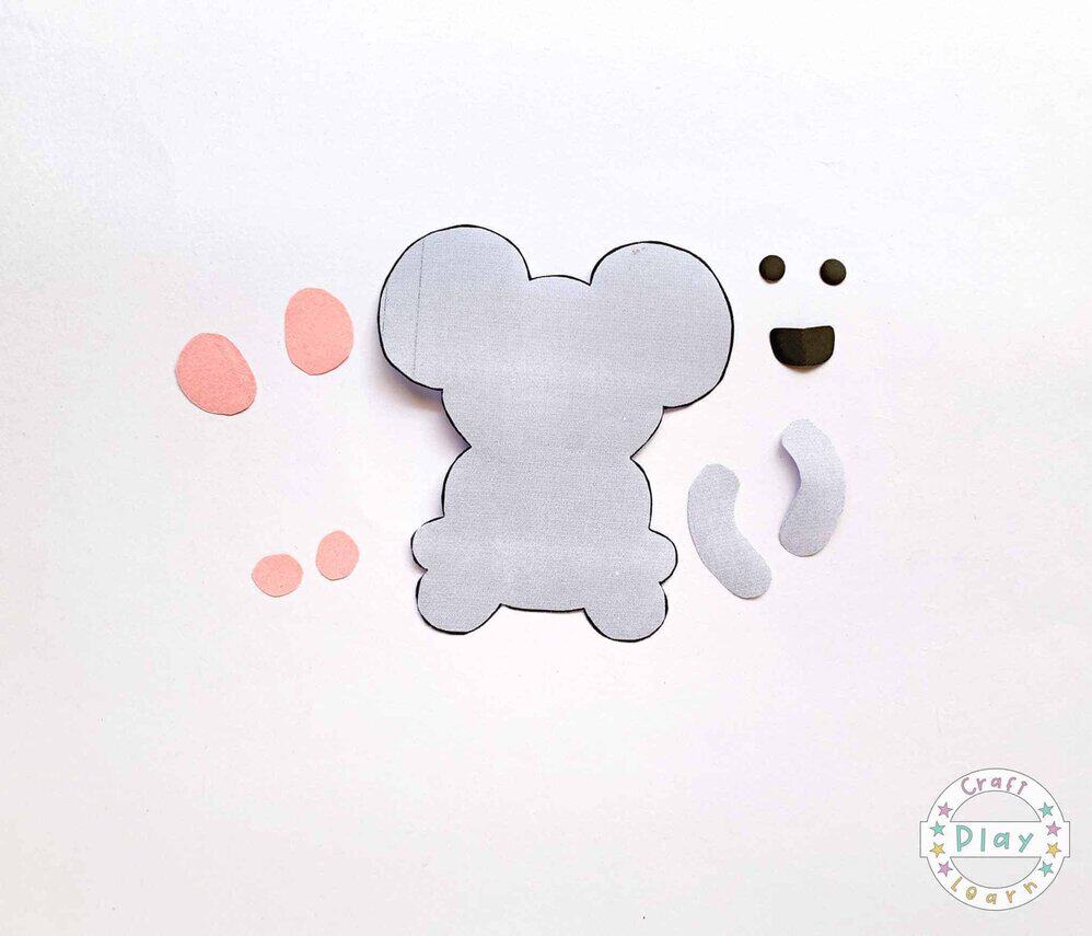 How To Make A Paper Plate Koala Fork Painted Koala Bear Craft