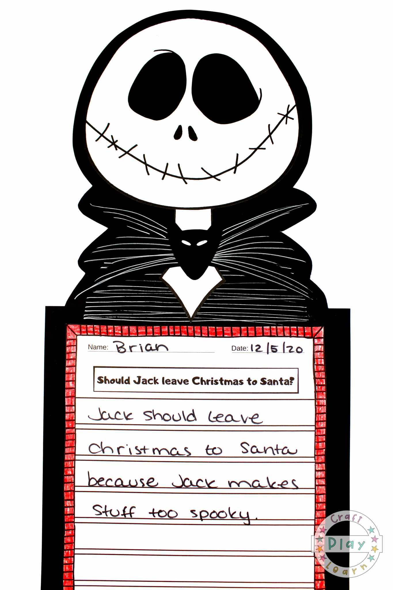 Jack Skellington Template Free