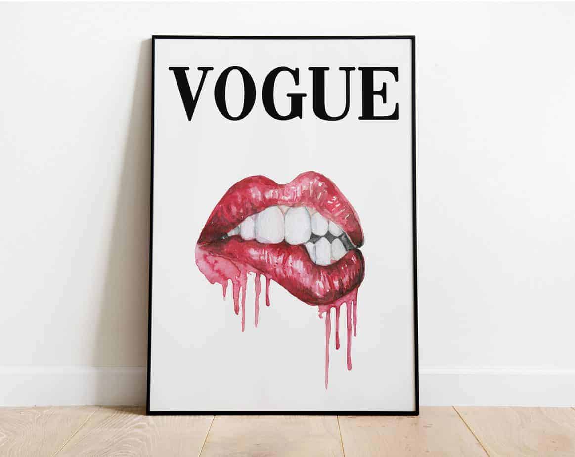 Red Lips by Vogue Print- Pyaarnation