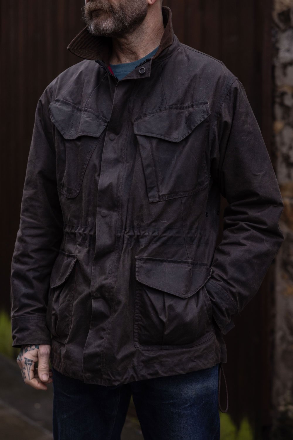 Waxed Cotton Field Jacket - HebTroCo