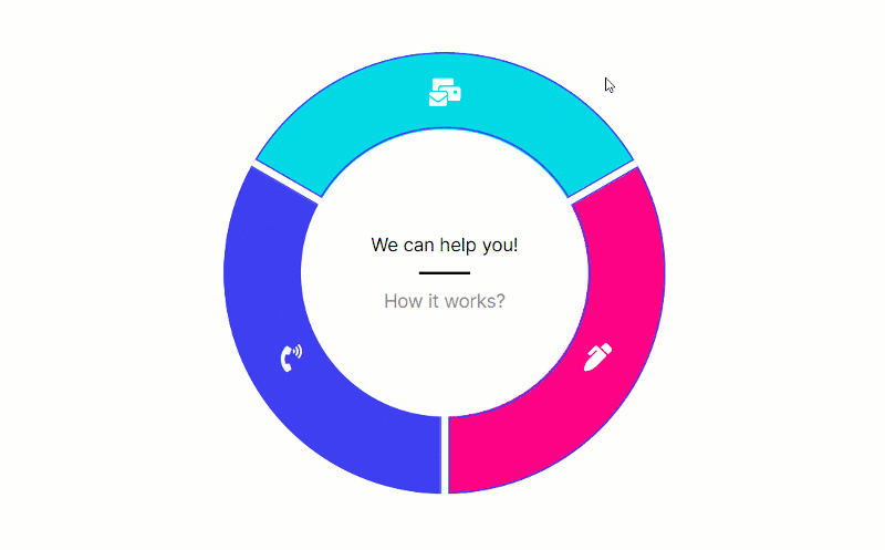 interactive circle infographic