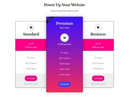 pricing table design elementor