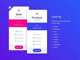 pricing table design elementor
