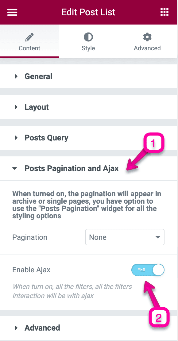 scroll sequence unlimited elements