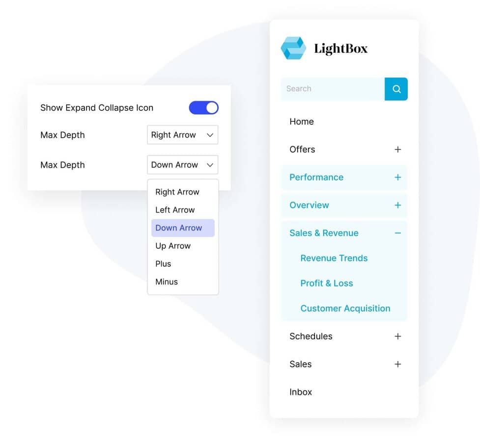 expand collapse ui mobile