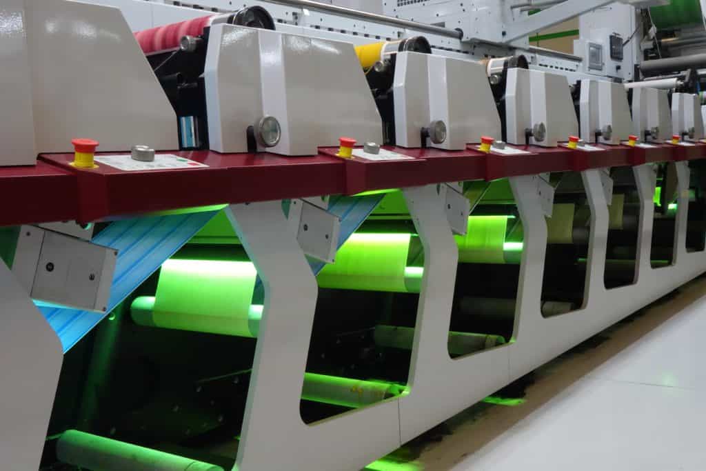 UV curing printing applications