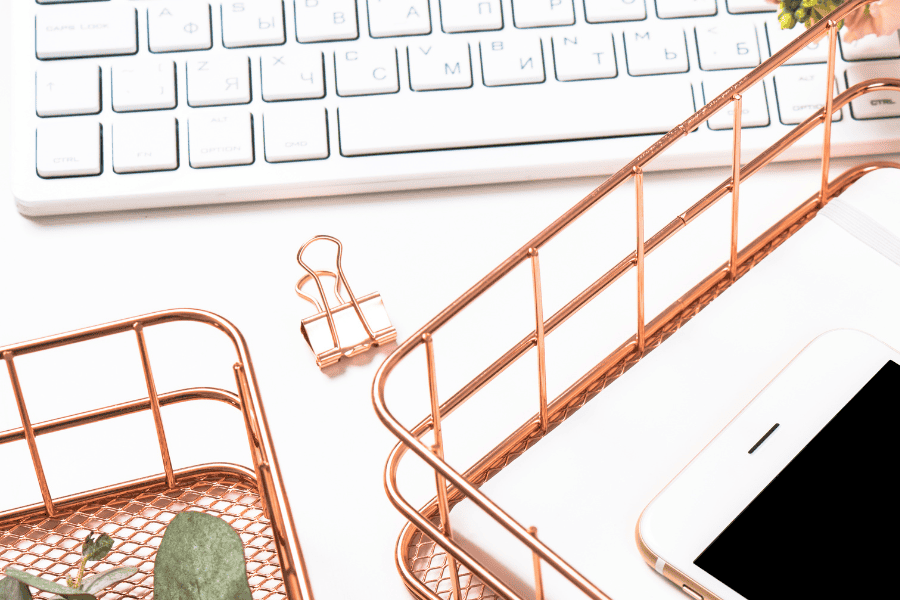 Rose Gold Decor Ideas to COZY UP Your Small Office - Just Taty Things