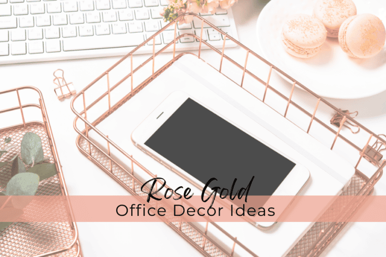 Rose Gold Decor Ideas to COZY UP Your Small Office - Just Taty Things