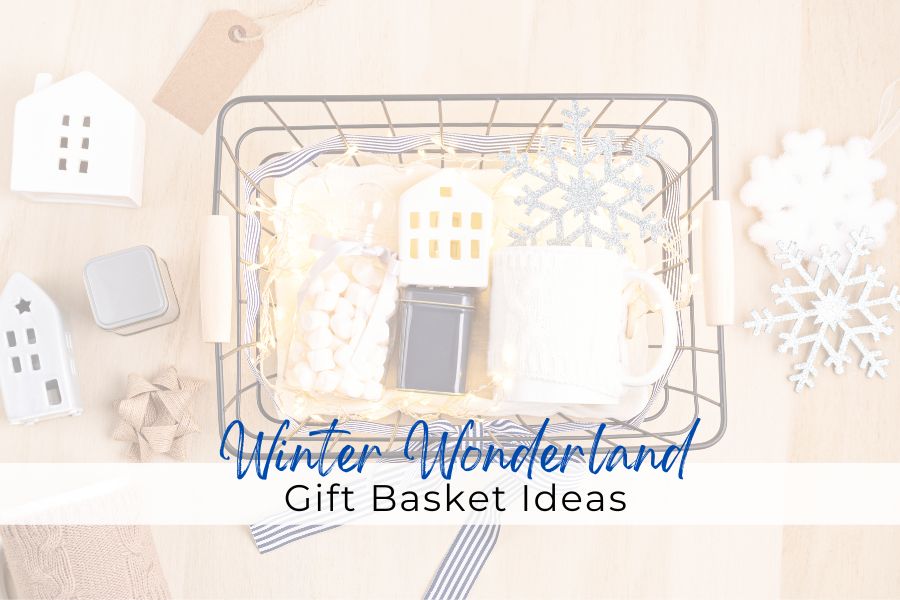 Winter Wonderland Gift Basket Ideas *Snow Themed Gift* - Just Taty Things