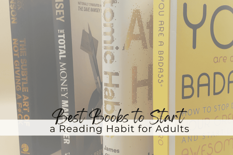 Best Books to Start a Reading Habit for Adults | Beginner Friendly ...