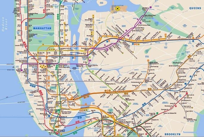 free printable new york city tourist map