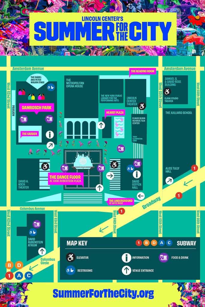 Lincoln Center Campus Map