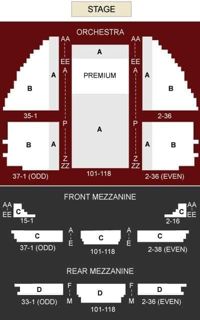 Gershwin Theatre Seating Chart For Wicked | Cabinets Matttroy
