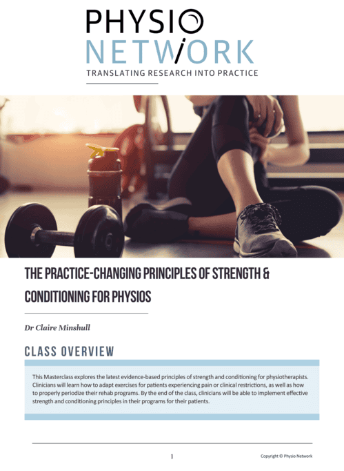 strength and conditioning principles