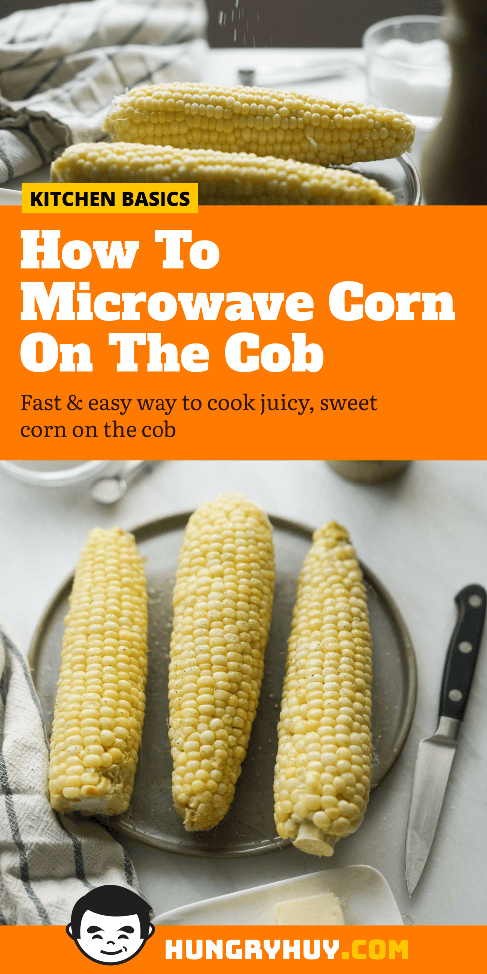 how to boil corn cob in microwave