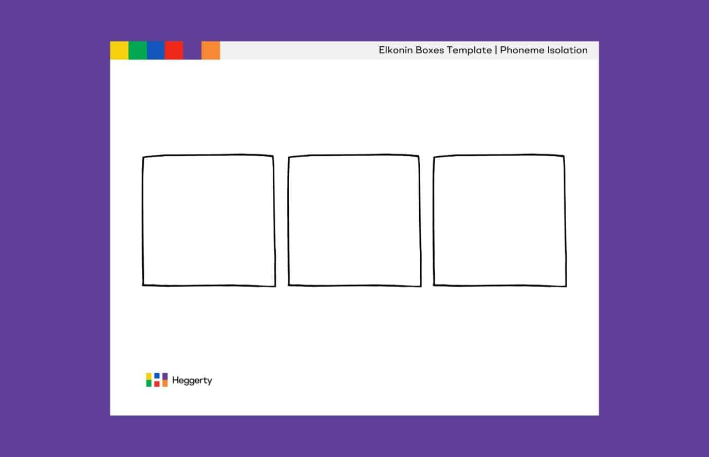 Elkonin Box Printable Template | Heggerty