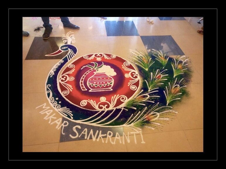 14 Simple Easy Rangoli Designs For Makar Sankranti 2024