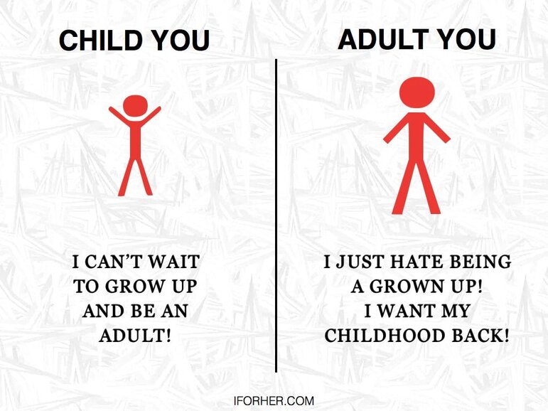 10 Images That Show How Life-As-A-Kid Is Different From Life-As-An-Adult