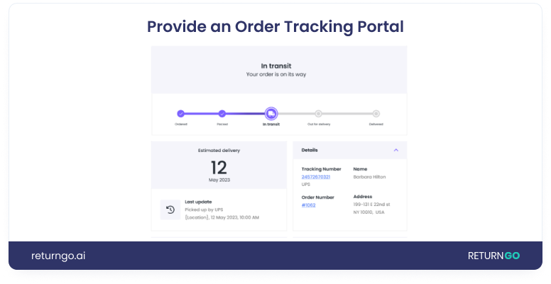 Improve the Post-Purchase Experience with Order Tracking - ReturnGO