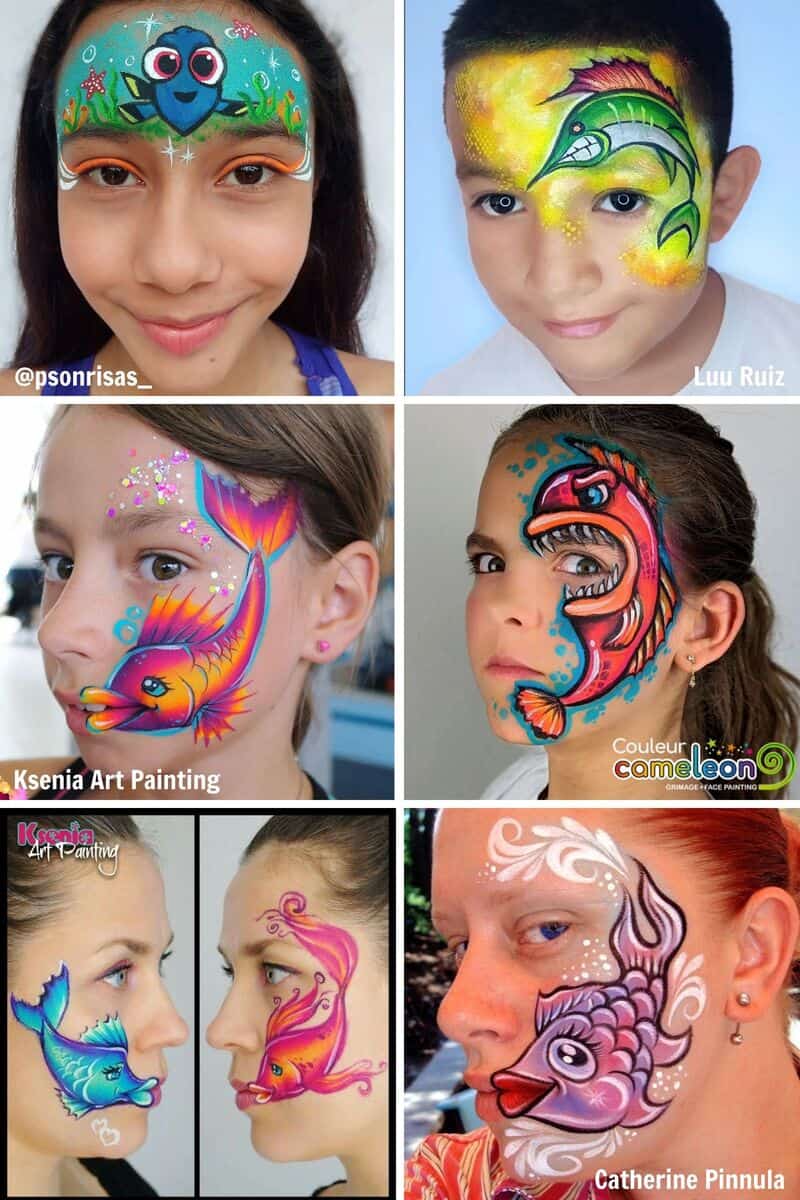 Face Painting Fish Scales