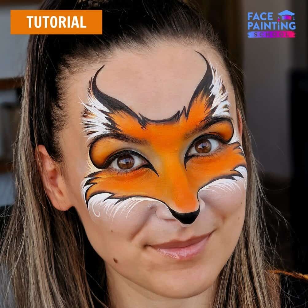 Zebra Half Face Paint