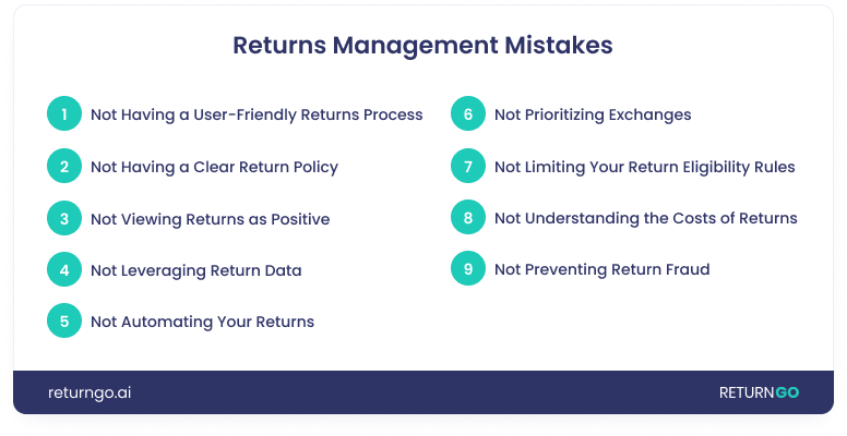9 Overlooked Returns Management Mistakes to Avoid - ReturnGO