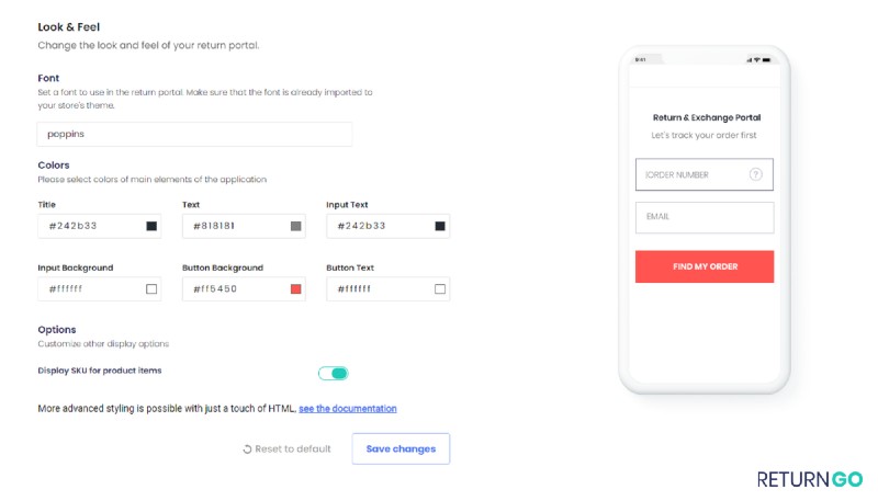 How to Customize Your Branded Return Portal - ReturnGO